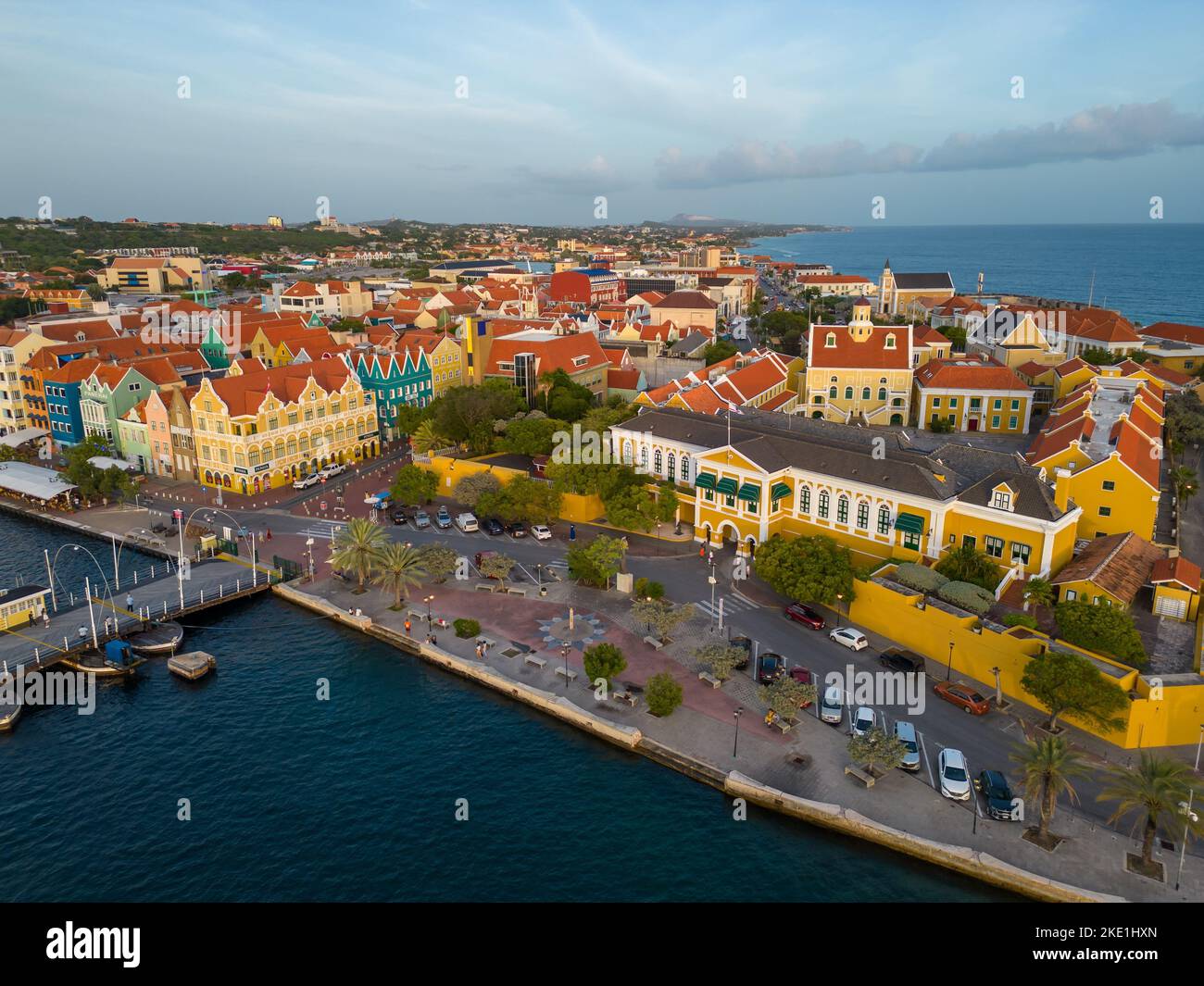 A beautiful aerial view of Willemstad Curacao Stock Photo - Alamy