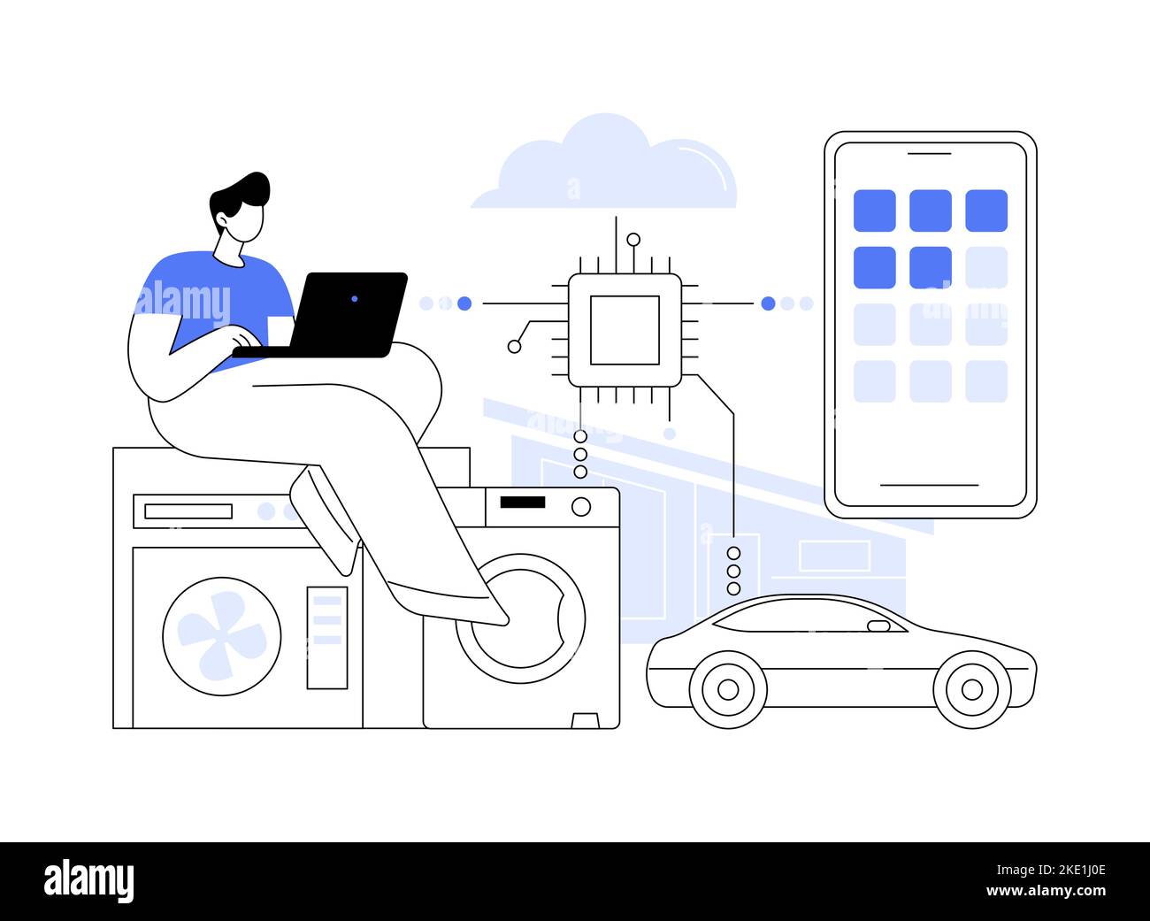 IoT development abstract concept vector illustration Stock Vector Image ...