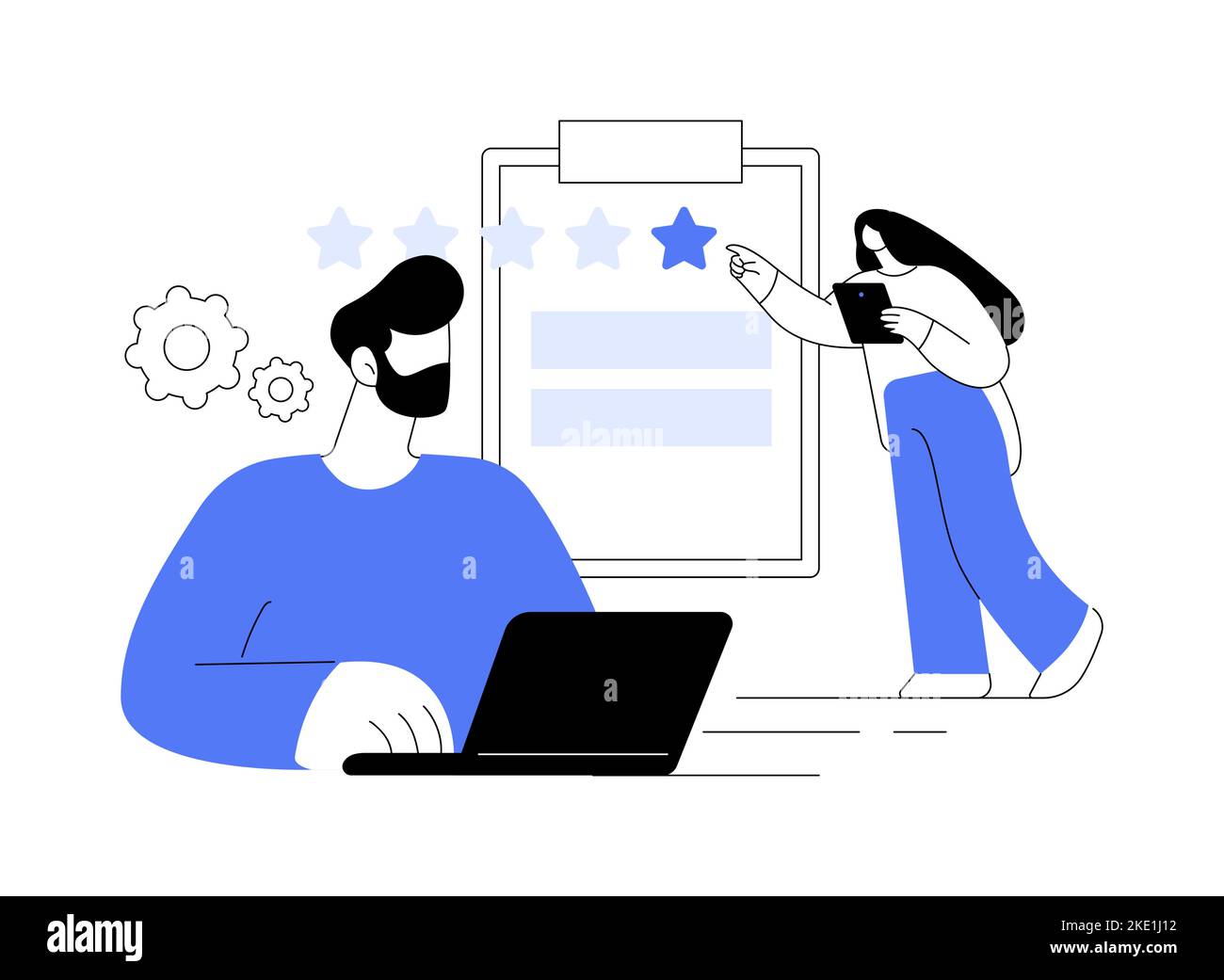 Quality work abstract concept vector illustration Stock Vector Image ...