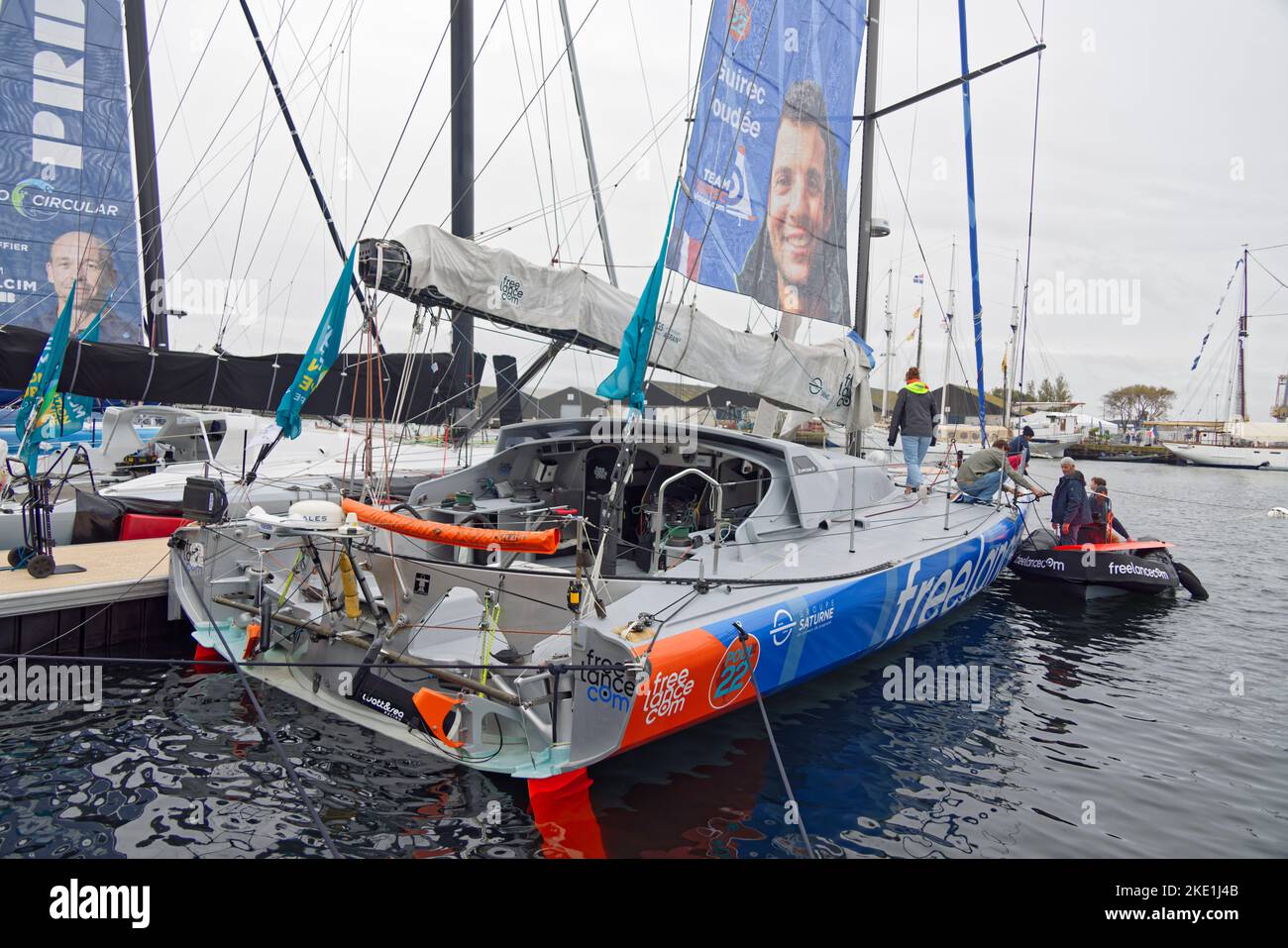 Saint-Malo, France. 5th Nov, 2022. The Imoca Freelance.com skippering ...