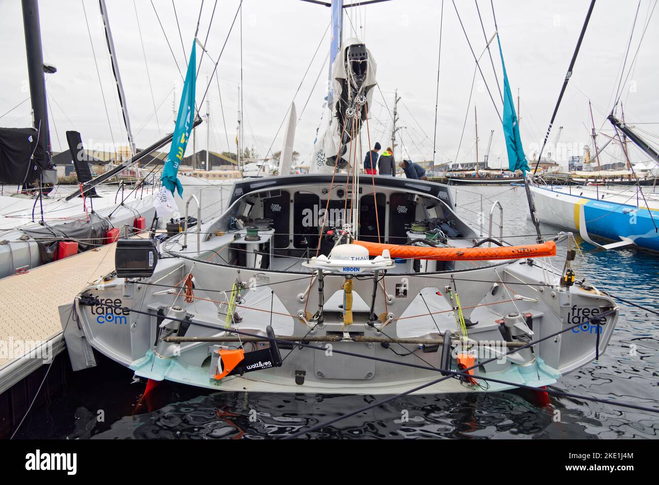 Saint-Malo, France. 5th Nov, 2022. The Imoca Freelance.com skippering ...
