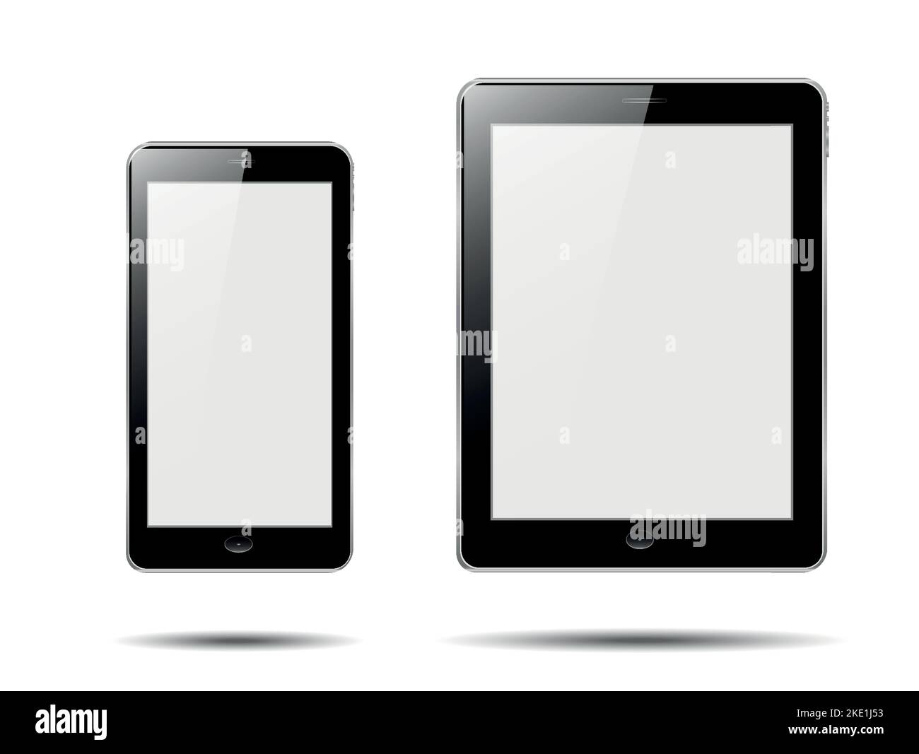 Realistic tablet pc mock up with blank screen. tablet and realistic ...