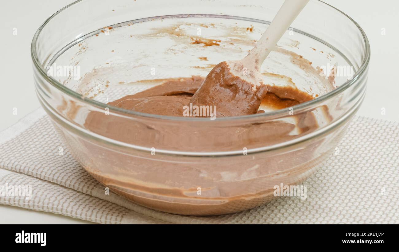 Baking cake in process mixing hi-res stock photography and images - Alamy