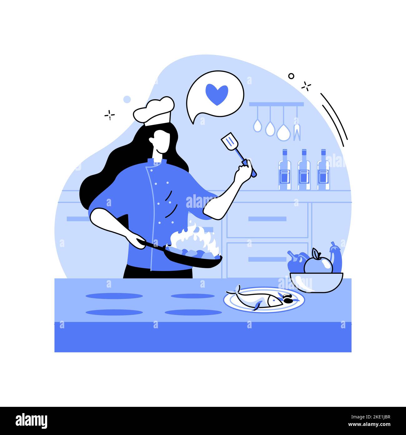 Food preparation isolated cartoon vector illustrations Stock Vector ...