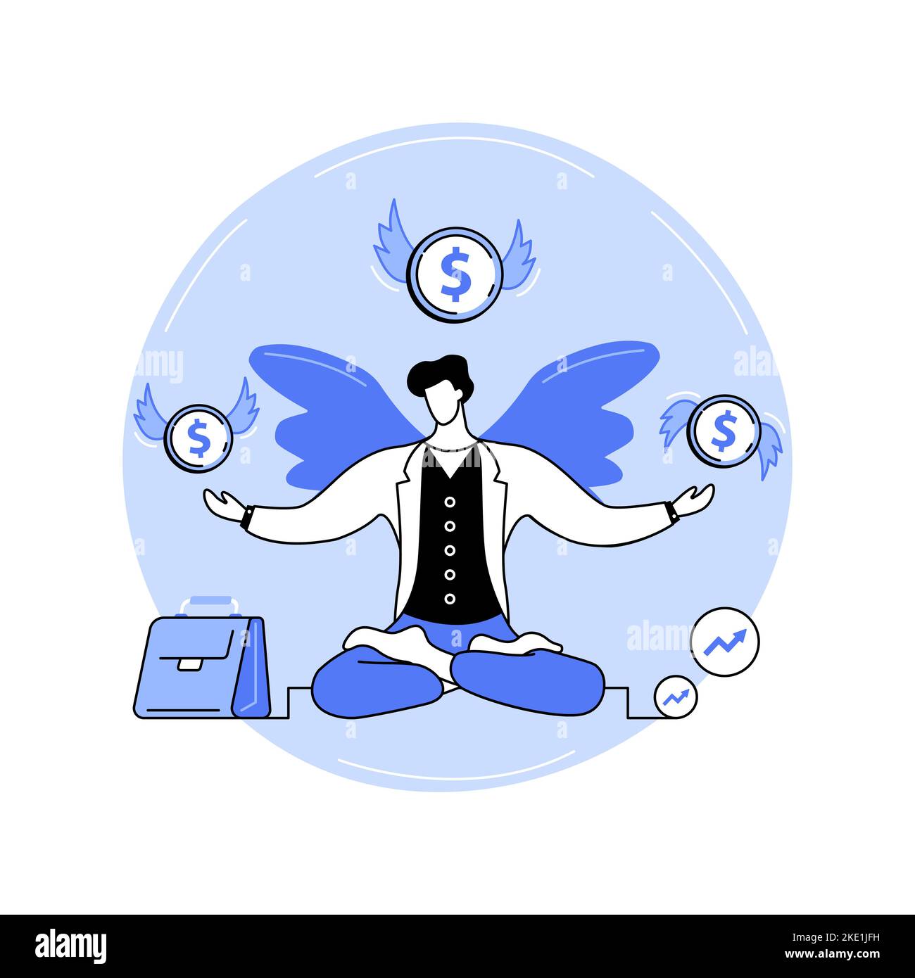 Business angel isolated cartoon vector illustrations Stock Vector Image ...