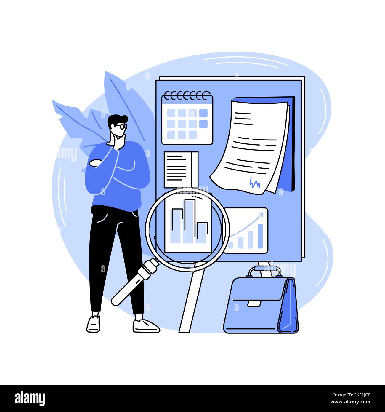 Finding business model isolated cartoon vector illustrations Stock ...