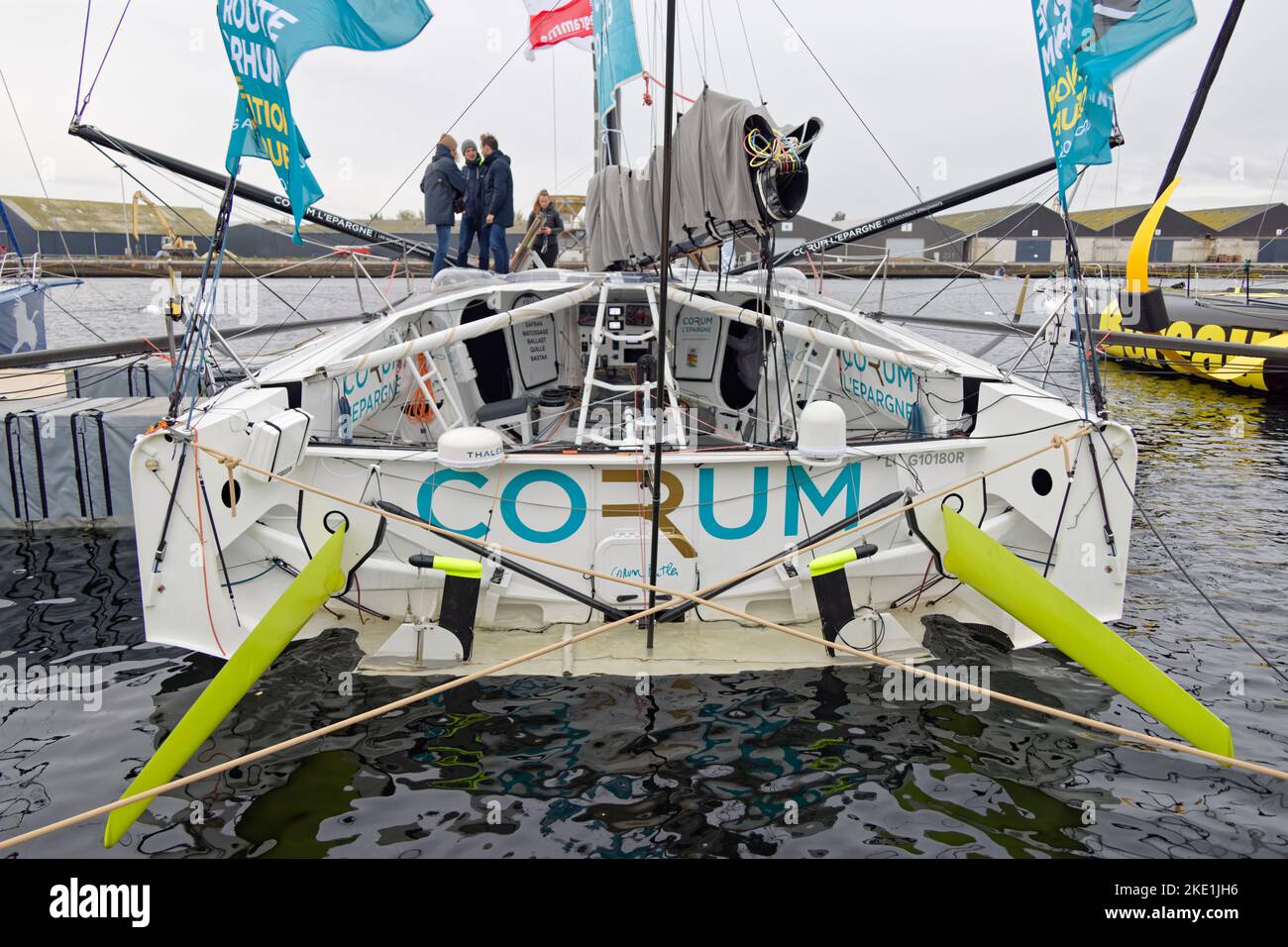 Saint-Malo, France. 5th Nov, 2022. The Imoca Corum L’Epargne skippering ...