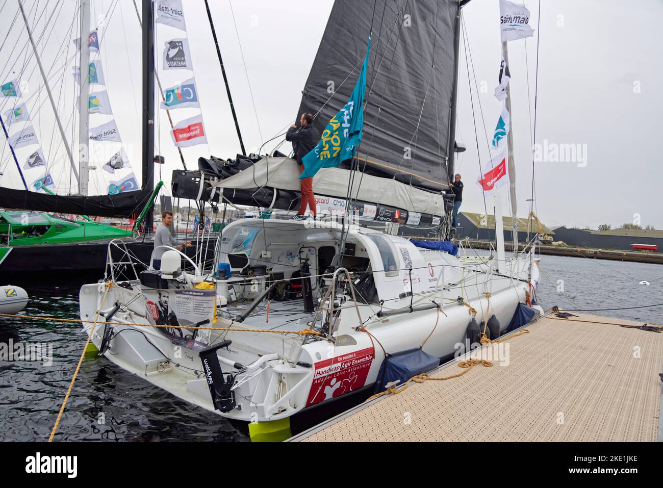 Saint-Malo, France. 5th Nov, 2022. The Imoca Cap Agir ensemble ...