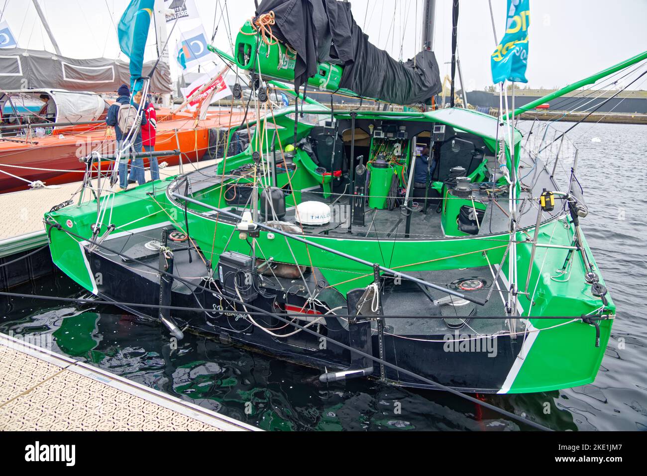 Saint-Malo, France. 5th Nov, 2022. The Imoca Imagine skippering by ...