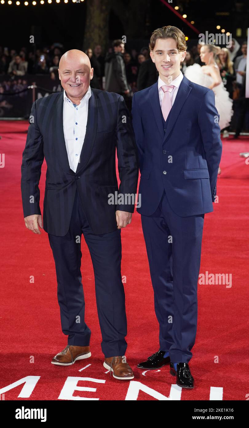 Aldo and Rocco Zilli arrives for the UK premiere of The Menu, at the ...