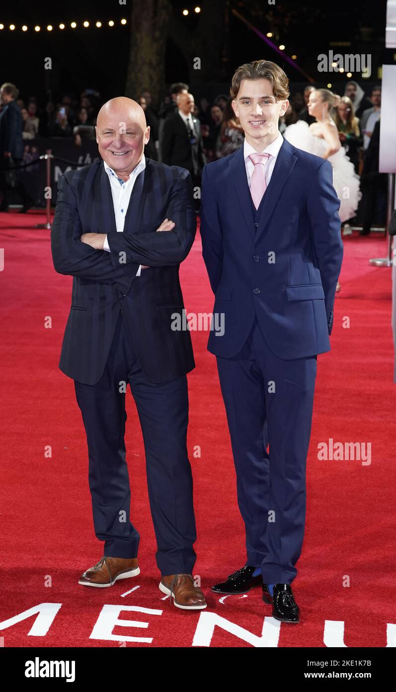 Aldo and Rocco Zilli arrives for the UK premiere of The Menu, at the ...