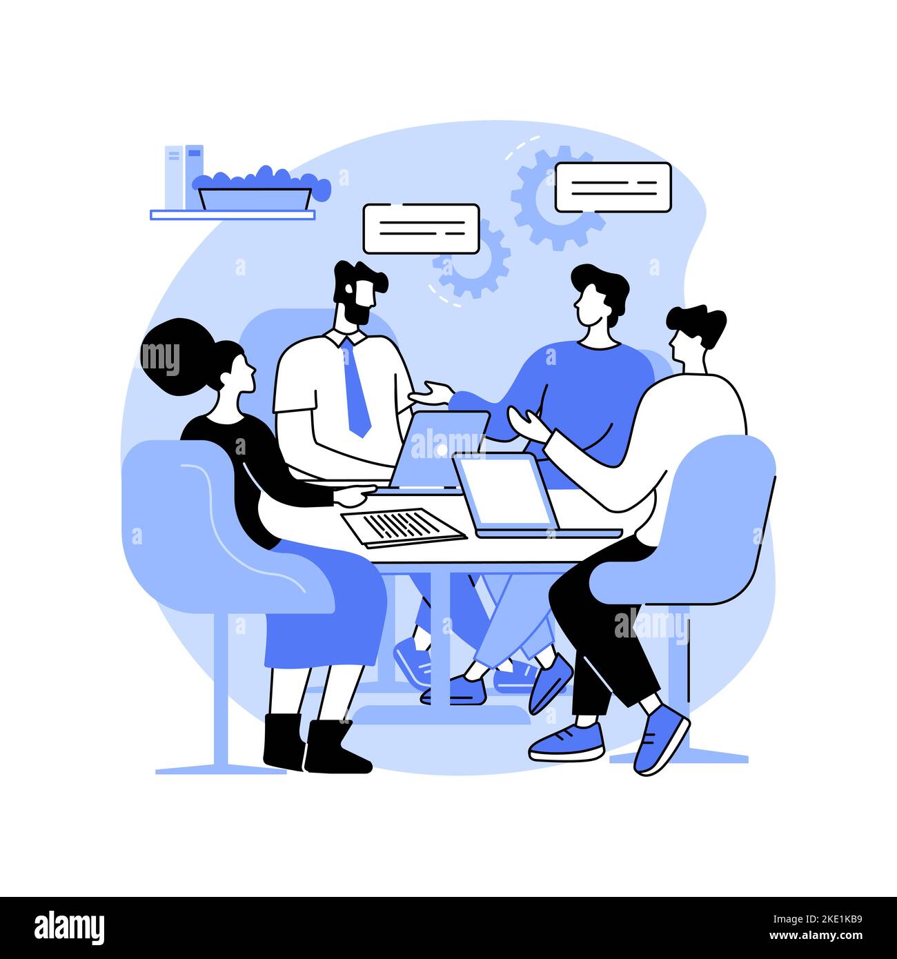 Focus groups isolated cartoon vector illustrations Stock Vector Image ...