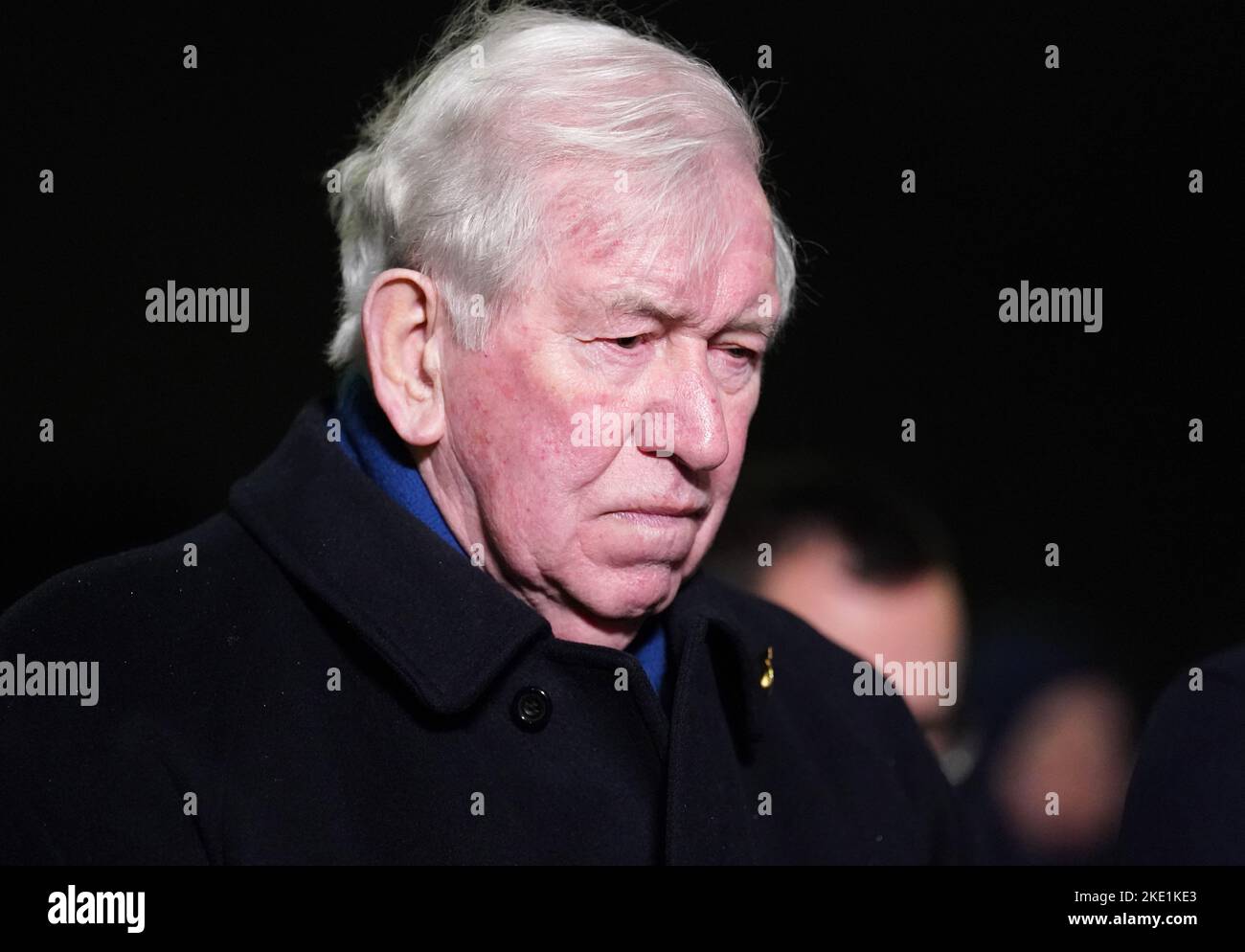 Former Rangers player John Greig ahead of the cinch Premiership match ...