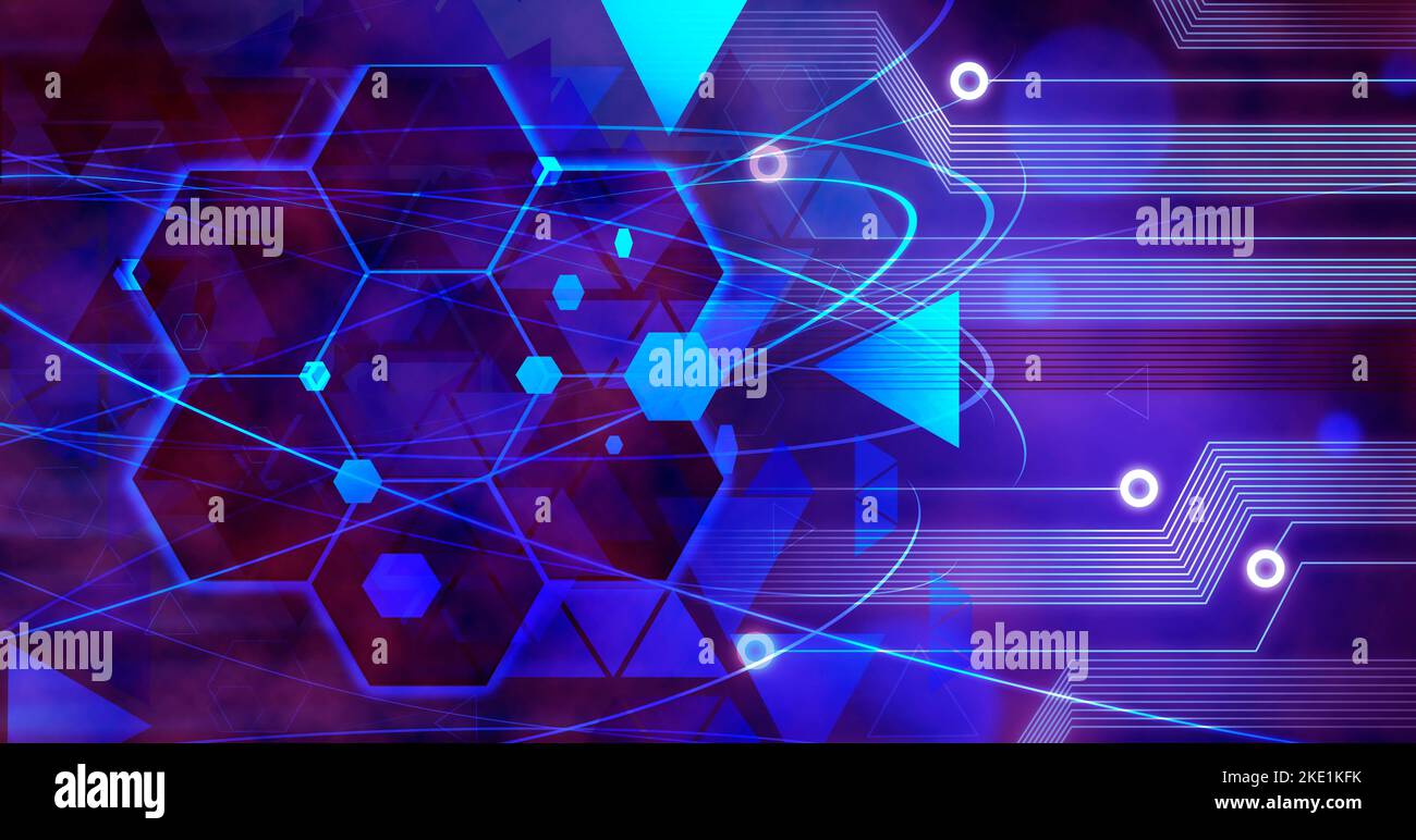 A future technologies concept with hexagonal shapes on it Stock Photo ...