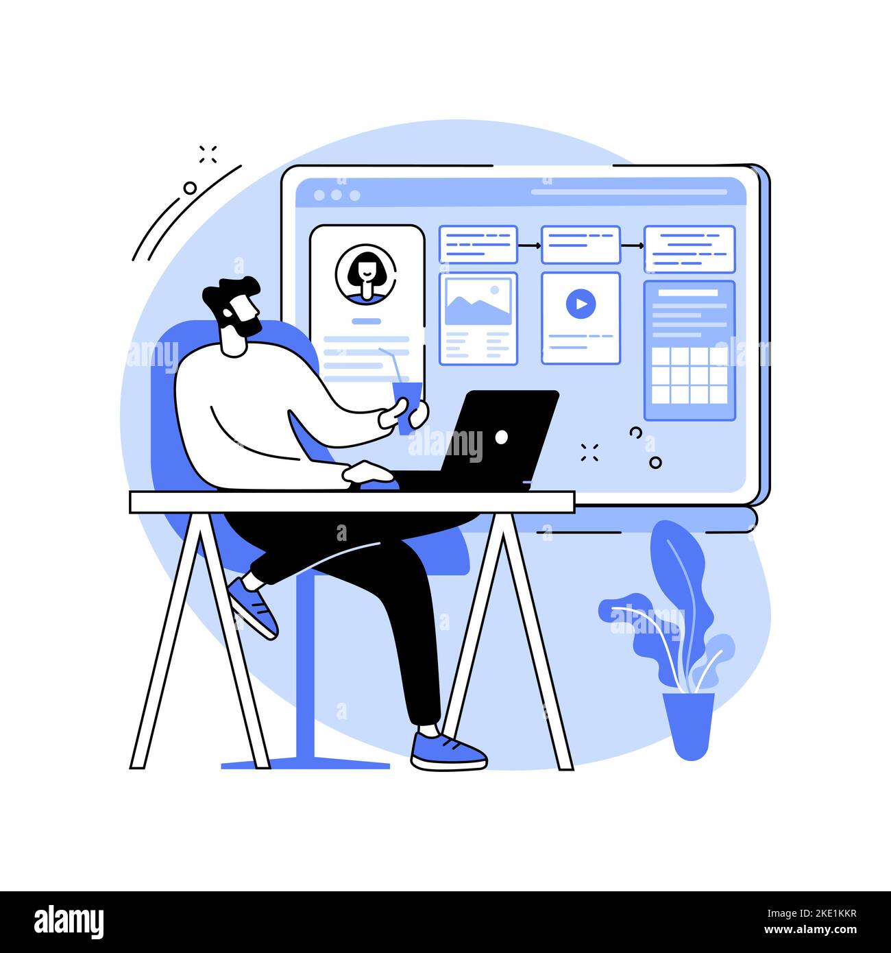 Experience maps isolated cartoon vector illustrations Stock Vector ...