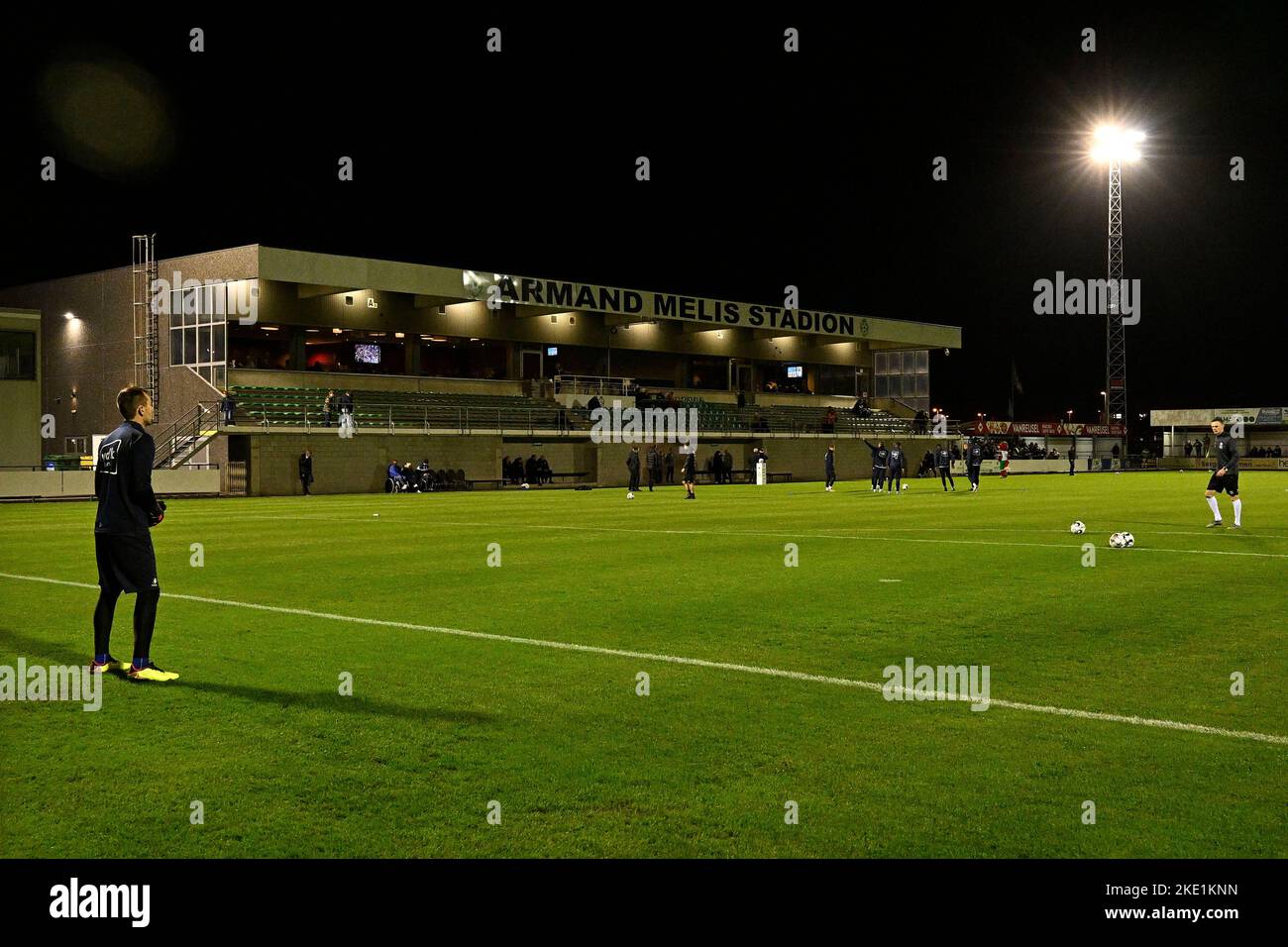 Dessel's Armand Melis Stadion pictured during a Croky Cup 1/16 final ...