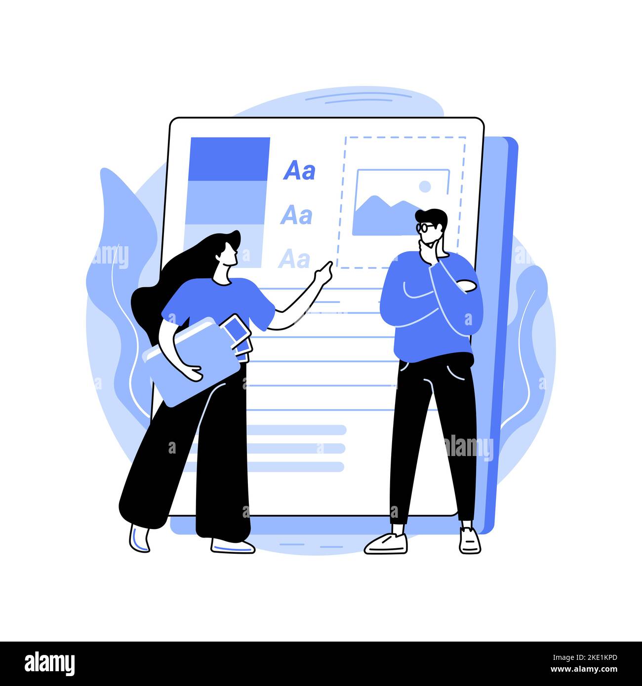 Style guide isolated cartoon vector illustrations Stock Vector Image ...