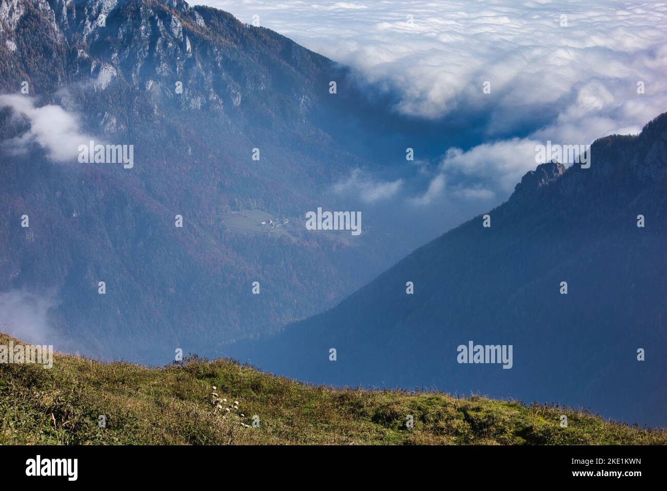 The tall peaks of the mountains on a clear day Stock Photo - Alamy