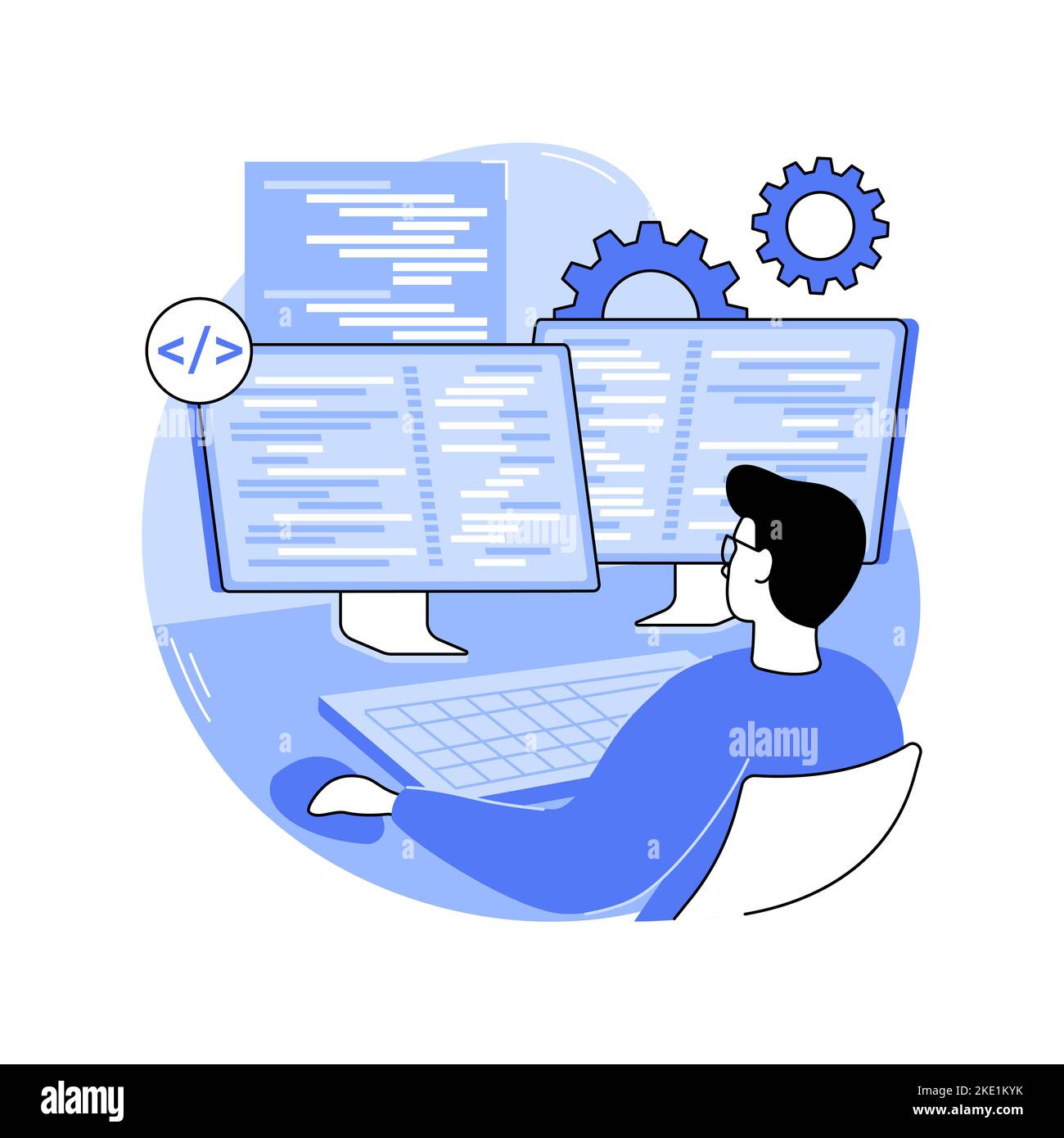 DevOps engineering isolated cartoon vector illustrations Stock Vector ...