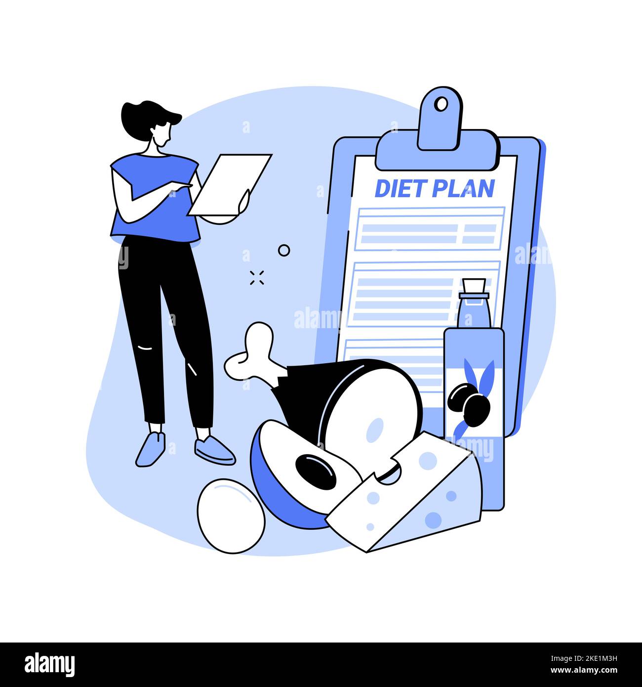 Ketogenic diet isolated cartoon vector illustrations Stock Vector Image ...