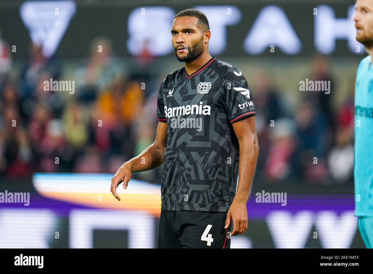 COLOGNE, GERMANY - NOVEMBER 9: Jonathan Tah of Bayer 04 Leverkusen ...