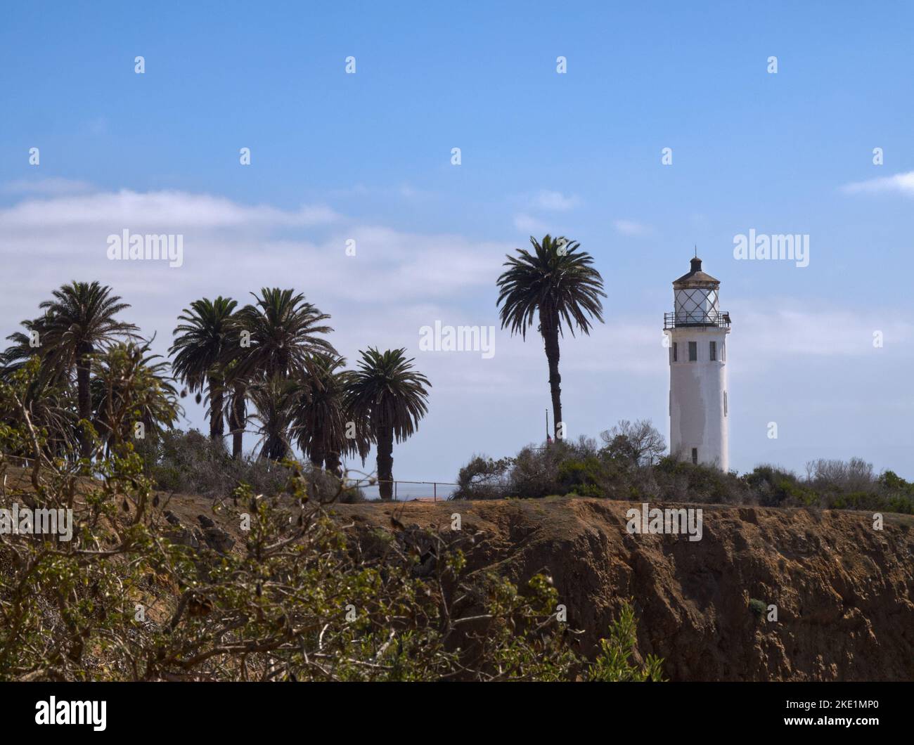 Point Vincente Lighthouse in Rancho Palos Verdes, California, USA Stock ...