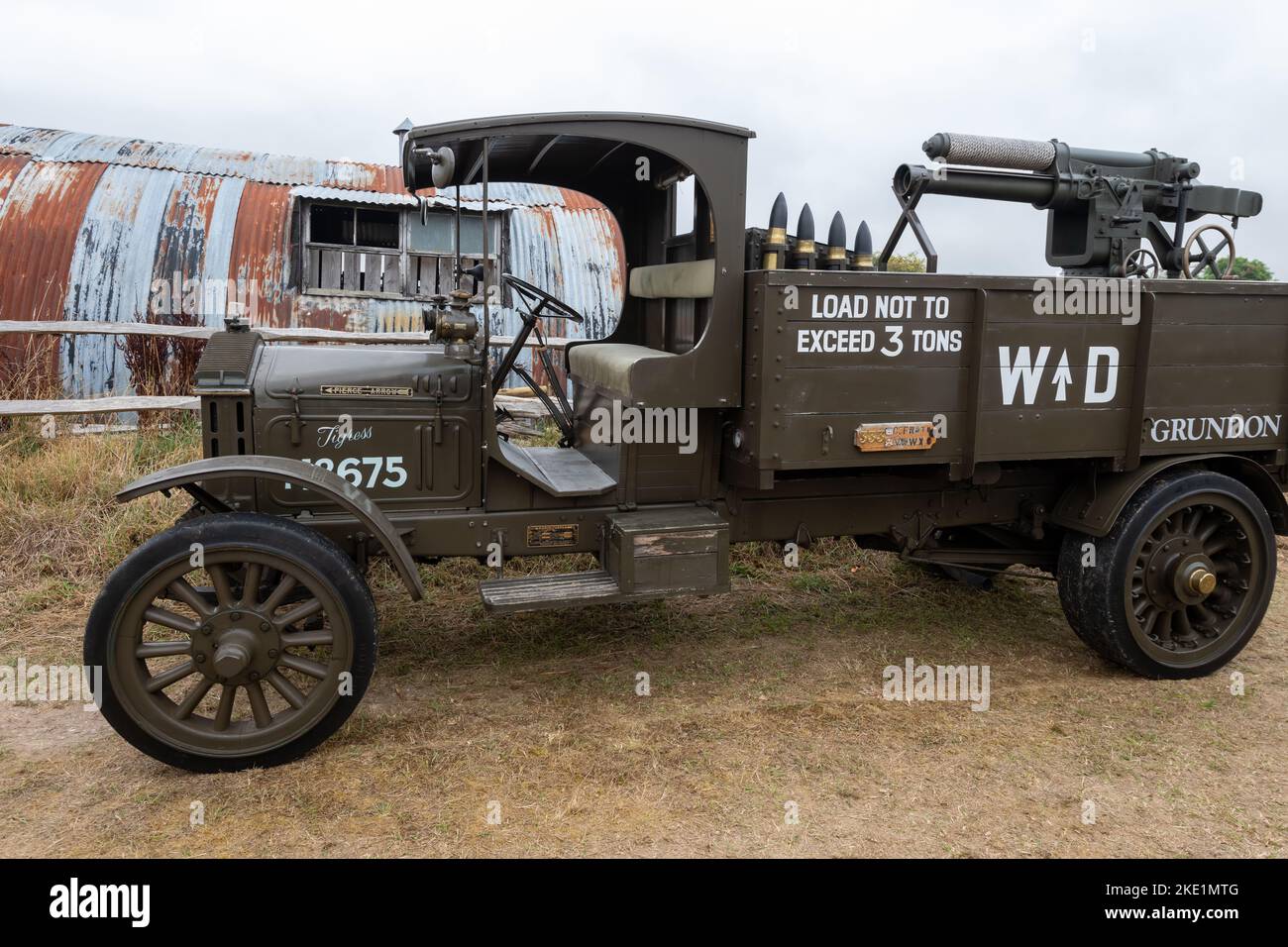 Tarrant Hinton.Dorset.United Kingdom.August 25th 2022.A 1915 Pierce ...