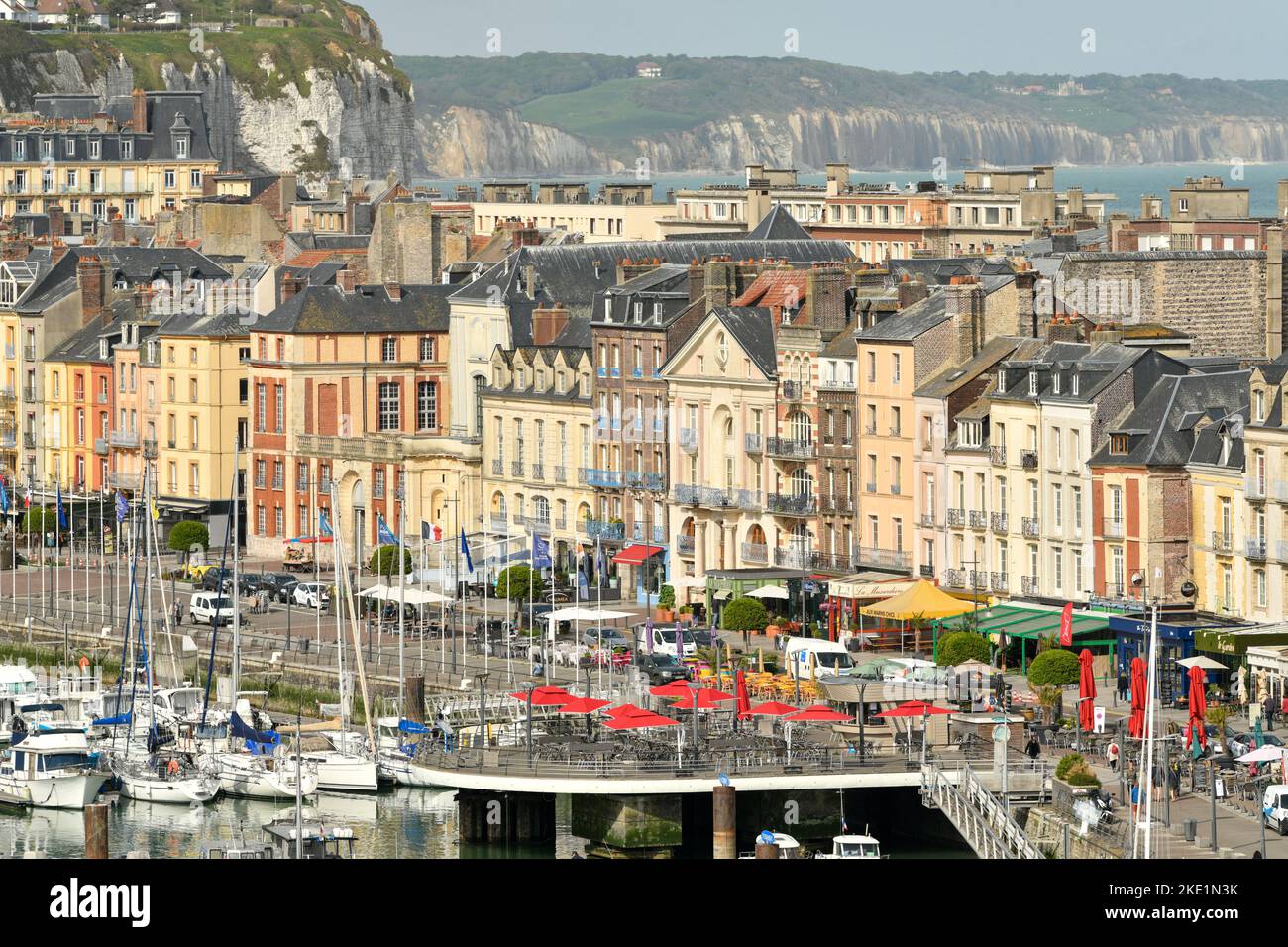 DIEPPE, FRANCE - MAY 12, 2022: Top view from above to the city of ...