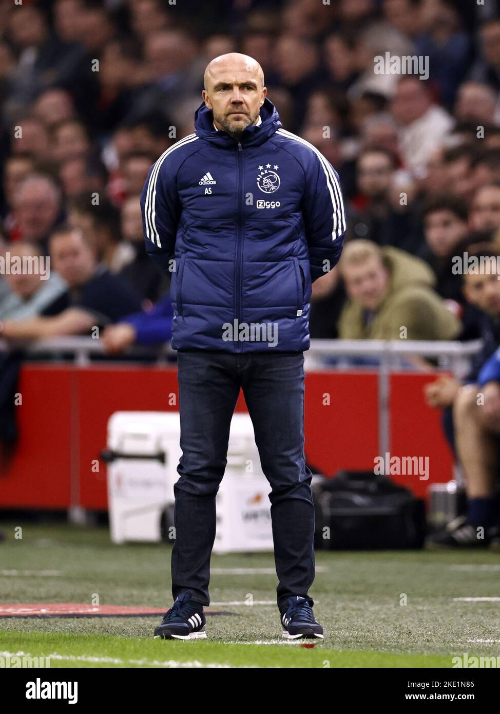 AMSTERDAM - Ajax coach Alfred Schreuder during the Dutch Eredivisie ...