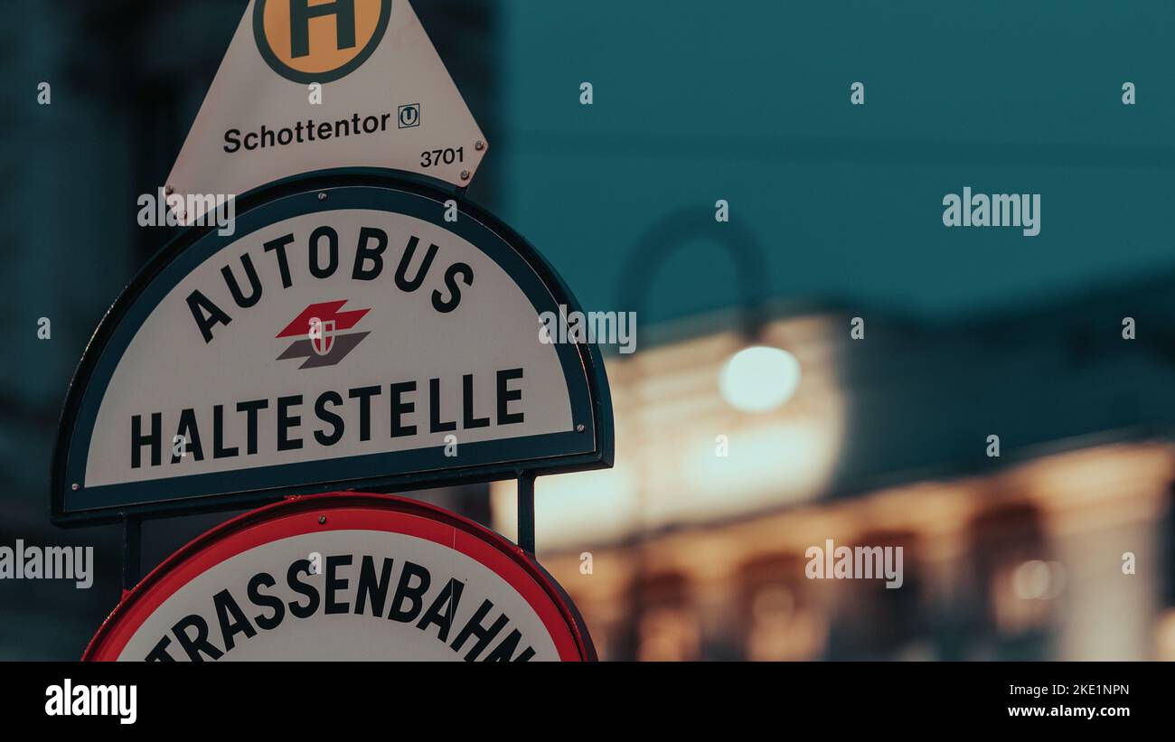 Austrian bus stop hi-res stock photography and images - Alamy