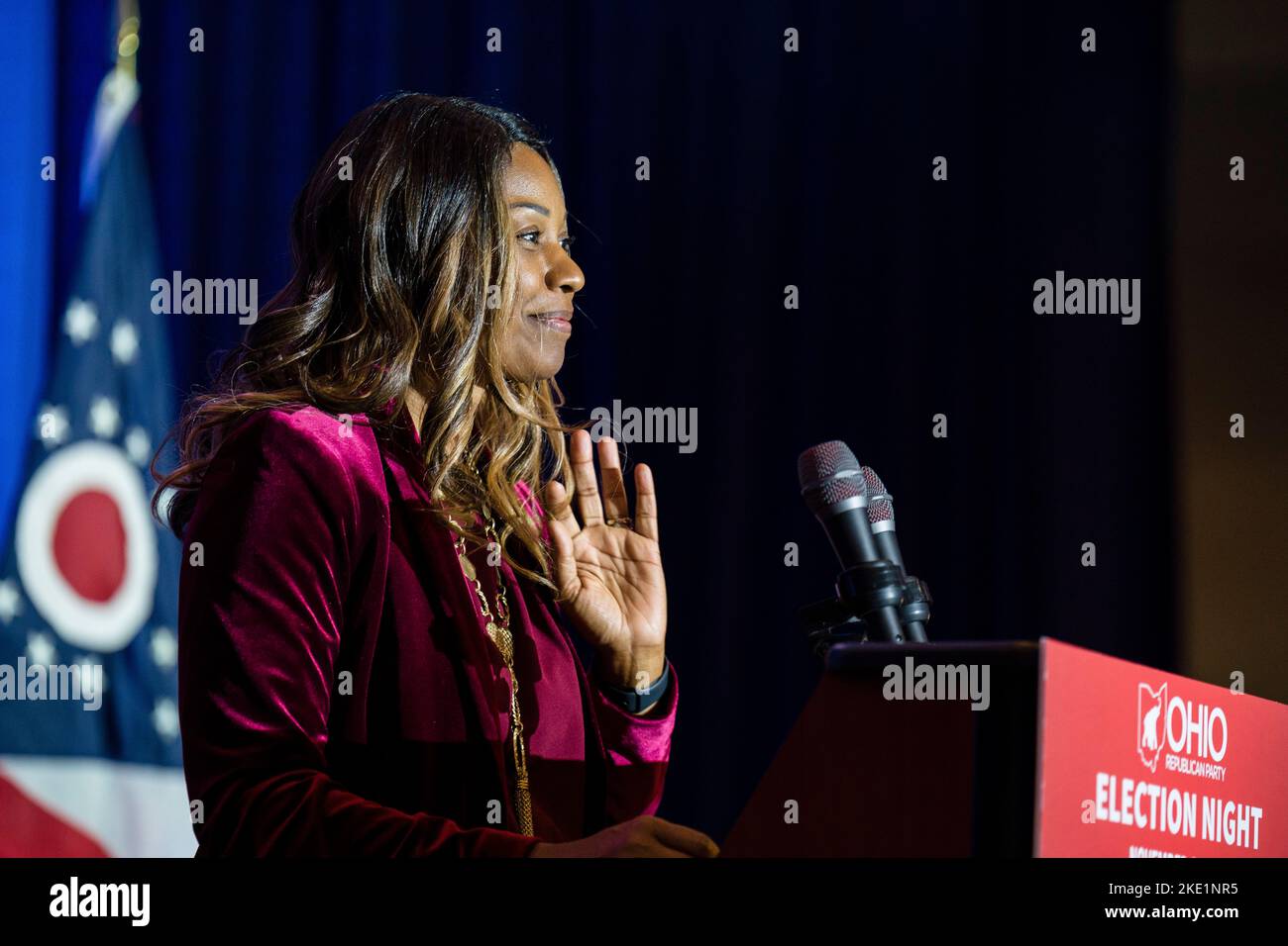 Columbus, Ohio, USA. 8th Nov, 2022. Ohio state Senator-elect MICHELE ...