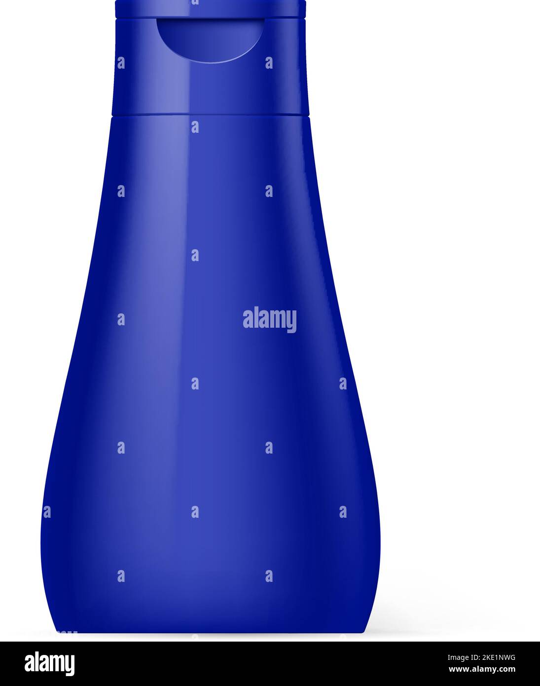 Violet Plastic Bottle Shampoo Packaging Isolated at White Background ...