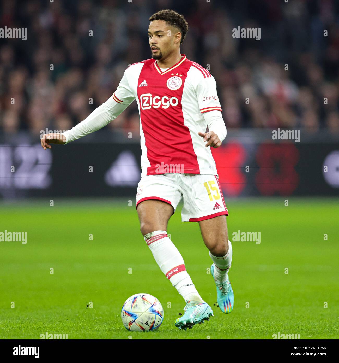 AMSTERDAM, NETHERLANDS - NOVEMBER 9: Devyne Rensch of Ajax during the ...