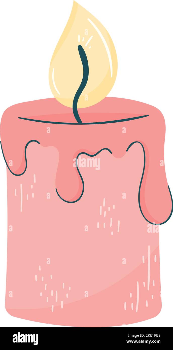 pink candle wax on fire icon Stock Vector Image & Art - Alamy