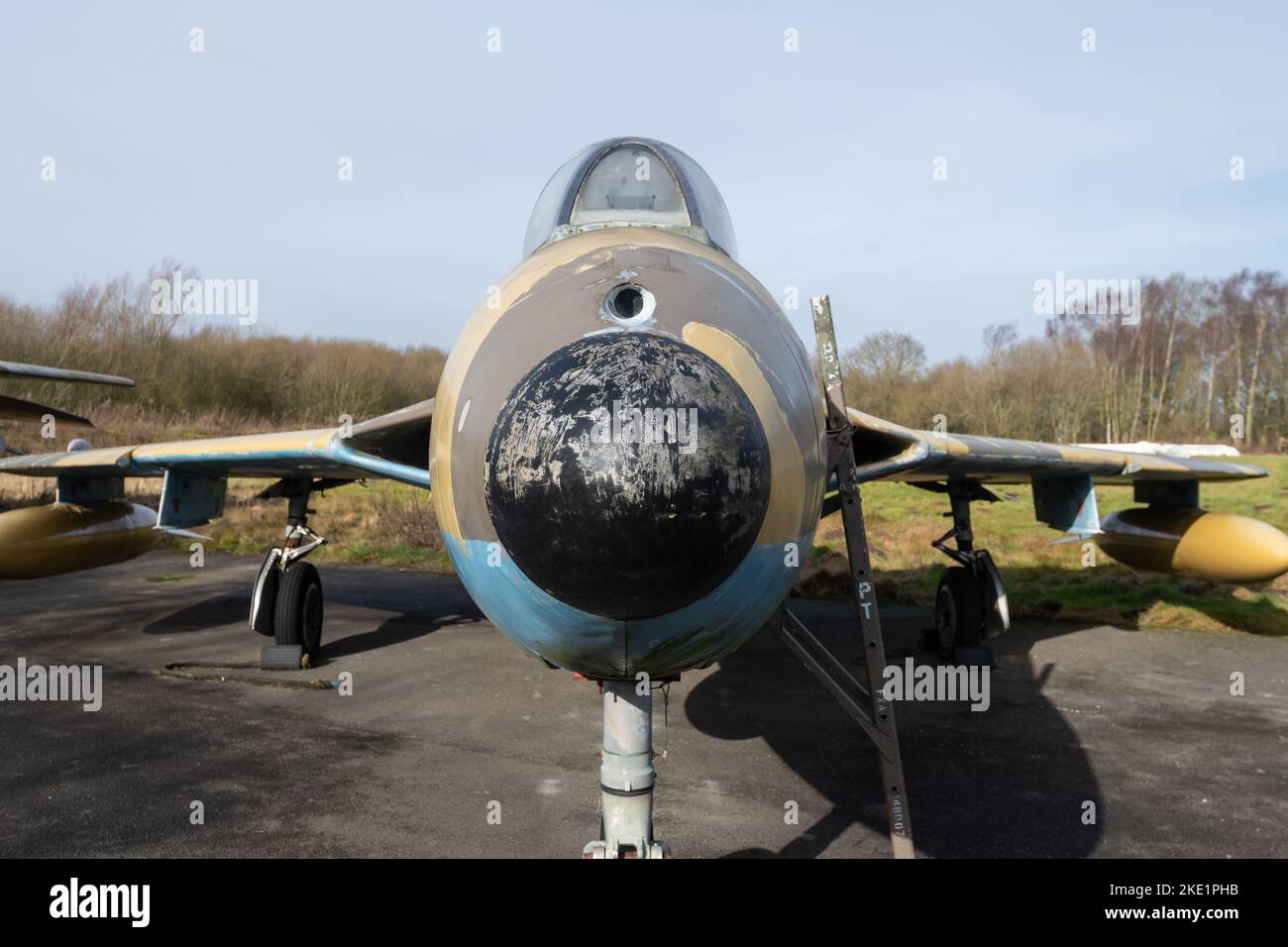 York.Yorkshire.United Kingdom.February 16th 2022.A Hawker Hunter ...