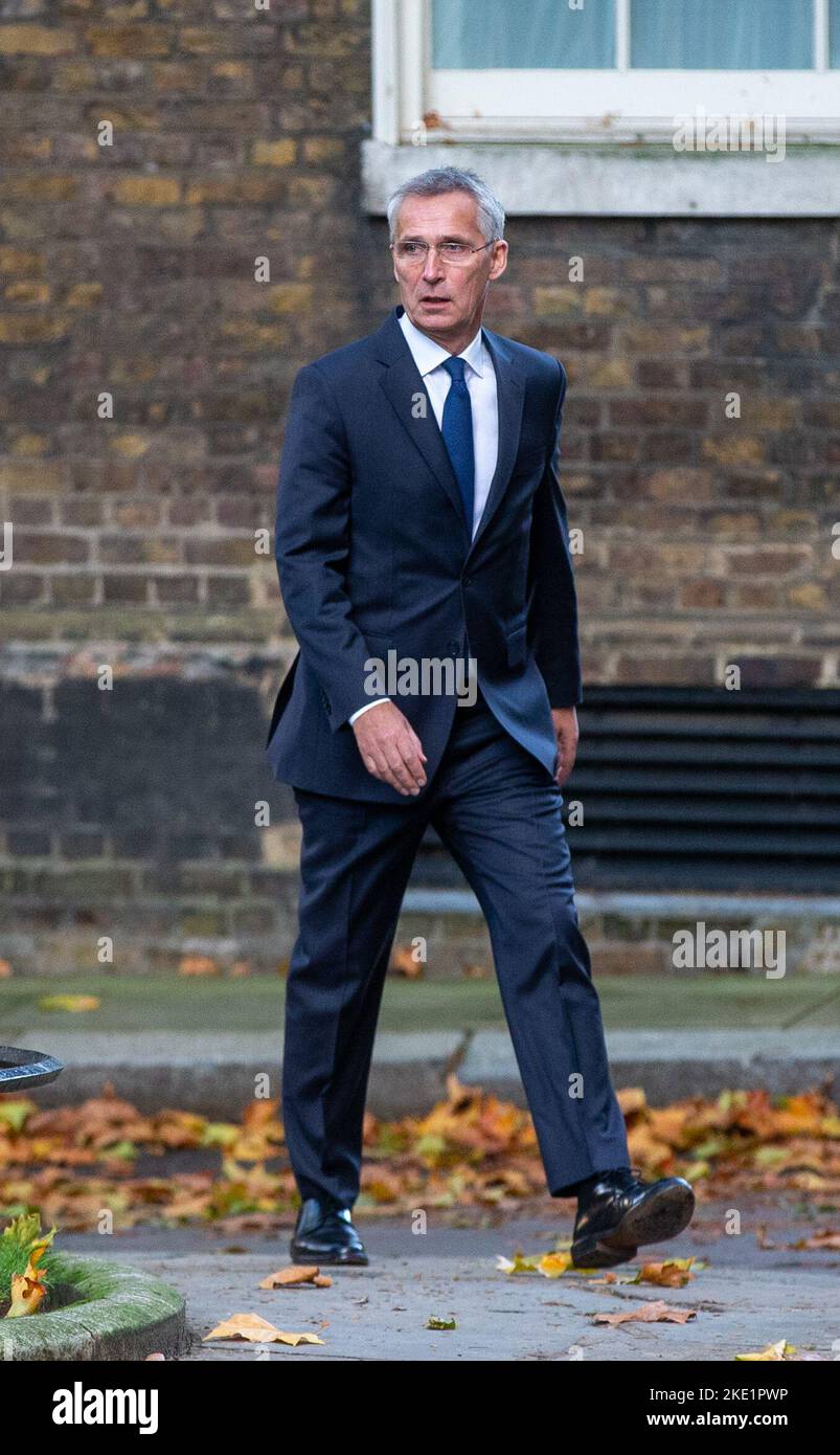 London, England, UK. 9th Nov, 2022. NATO General Secretary JENS ...
