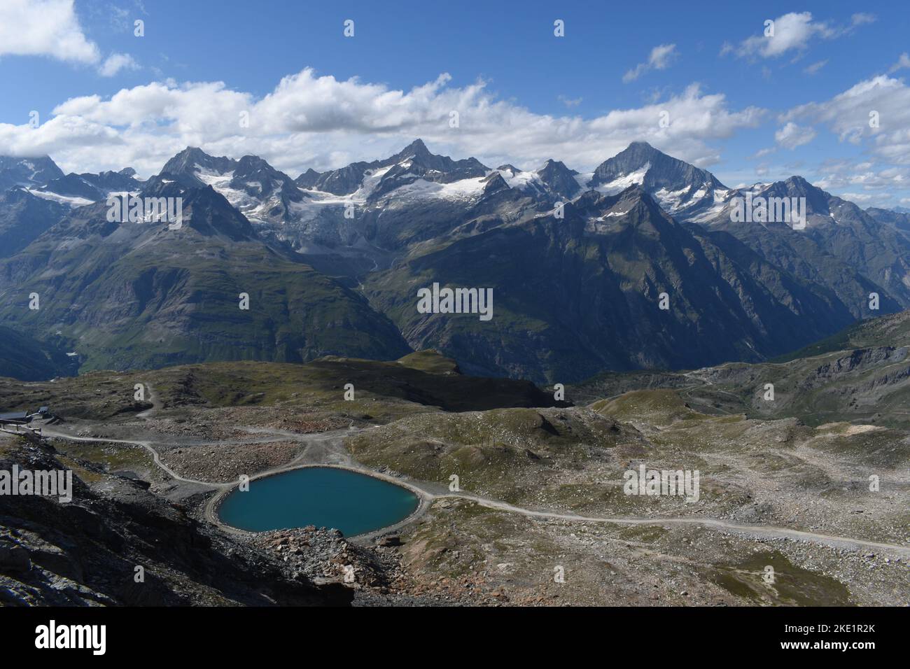 panoramic mountain From Gornergrat observatory Zermatt, Switzerland ...