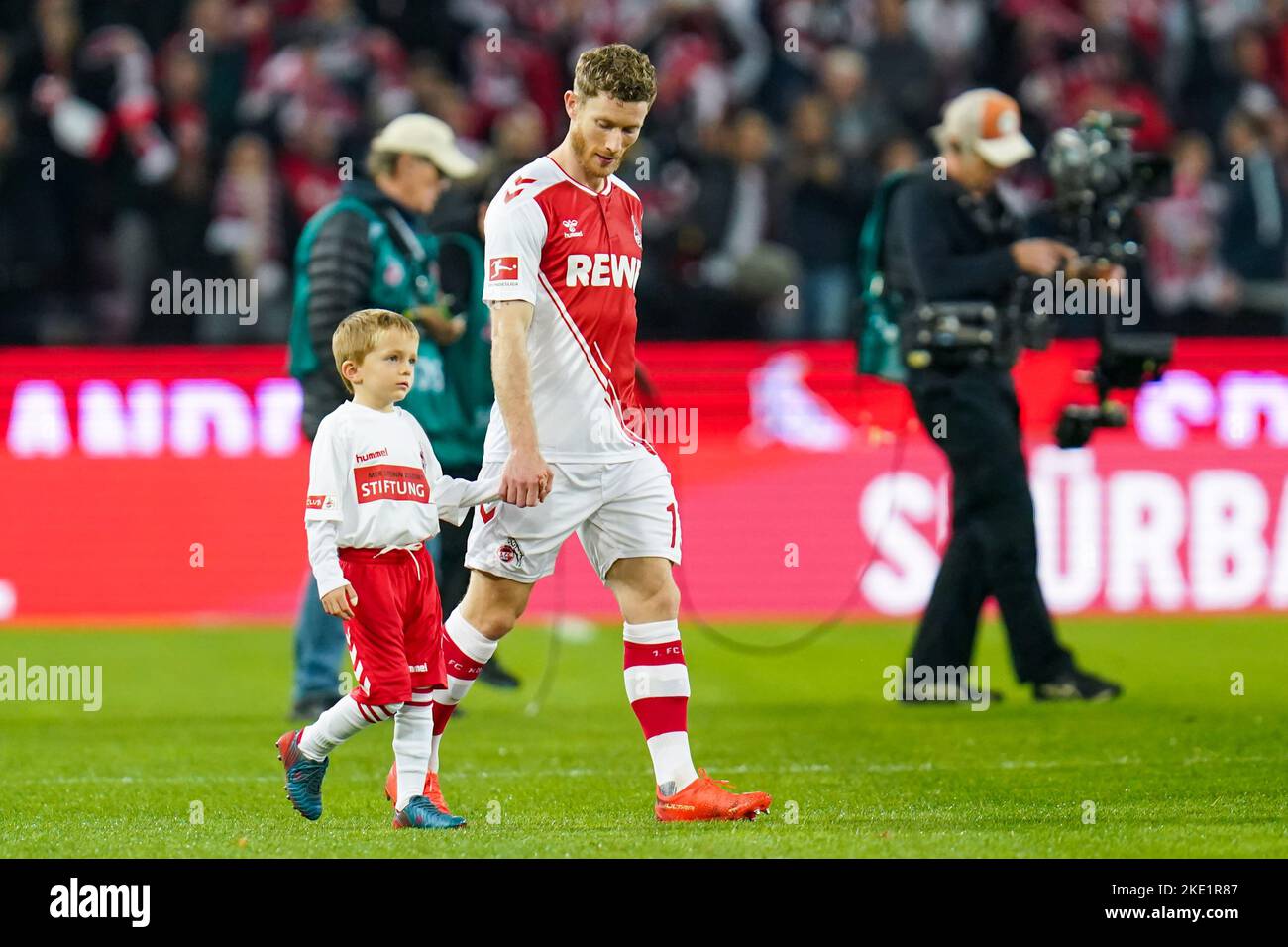 COLOGNE, GERMANY - NOVEMBER 9: Florian Kainz (c) of 1. FC Koln during ...