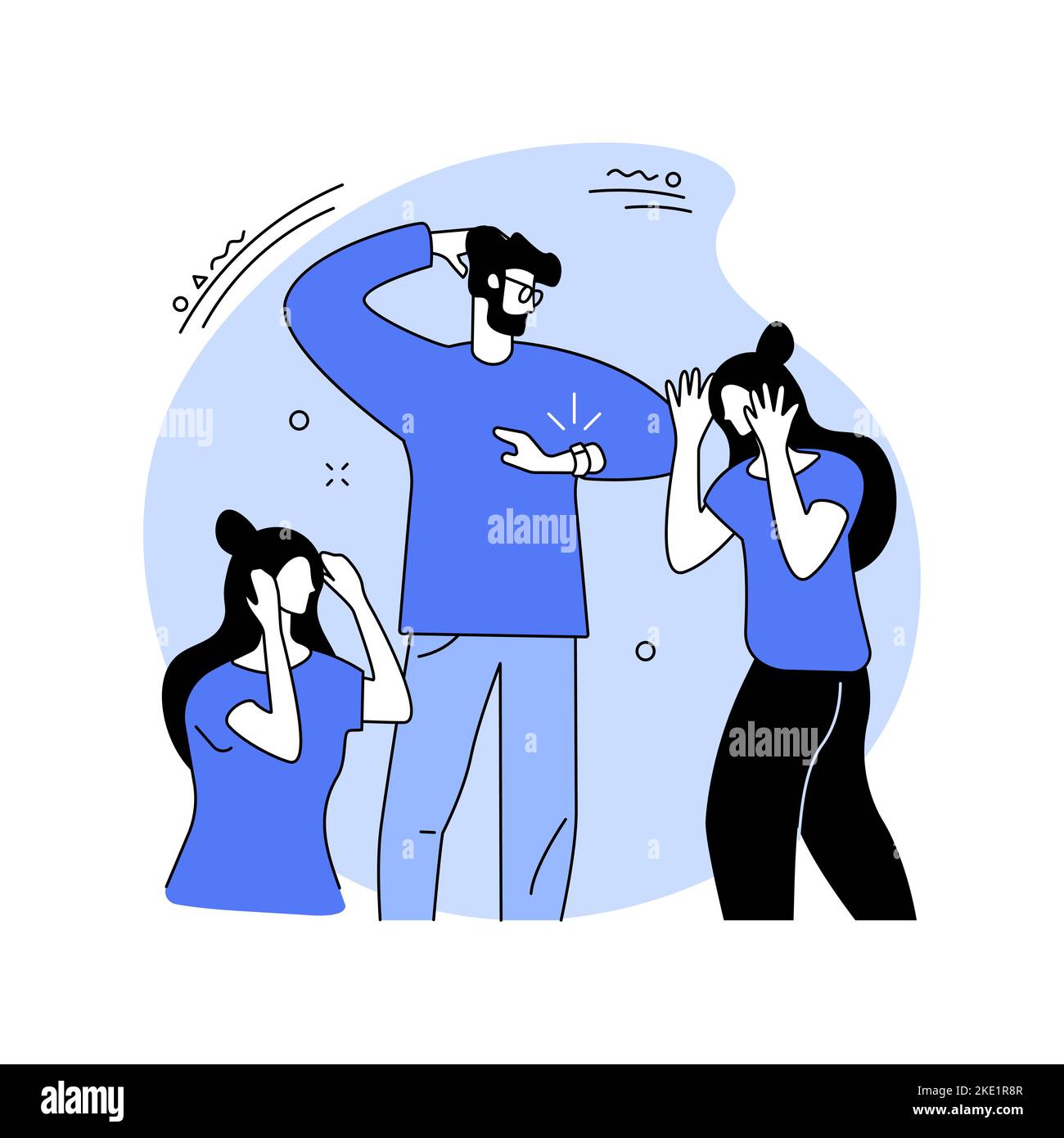 Being late isolated cartoon vector illustrations Stock Vector Image ...