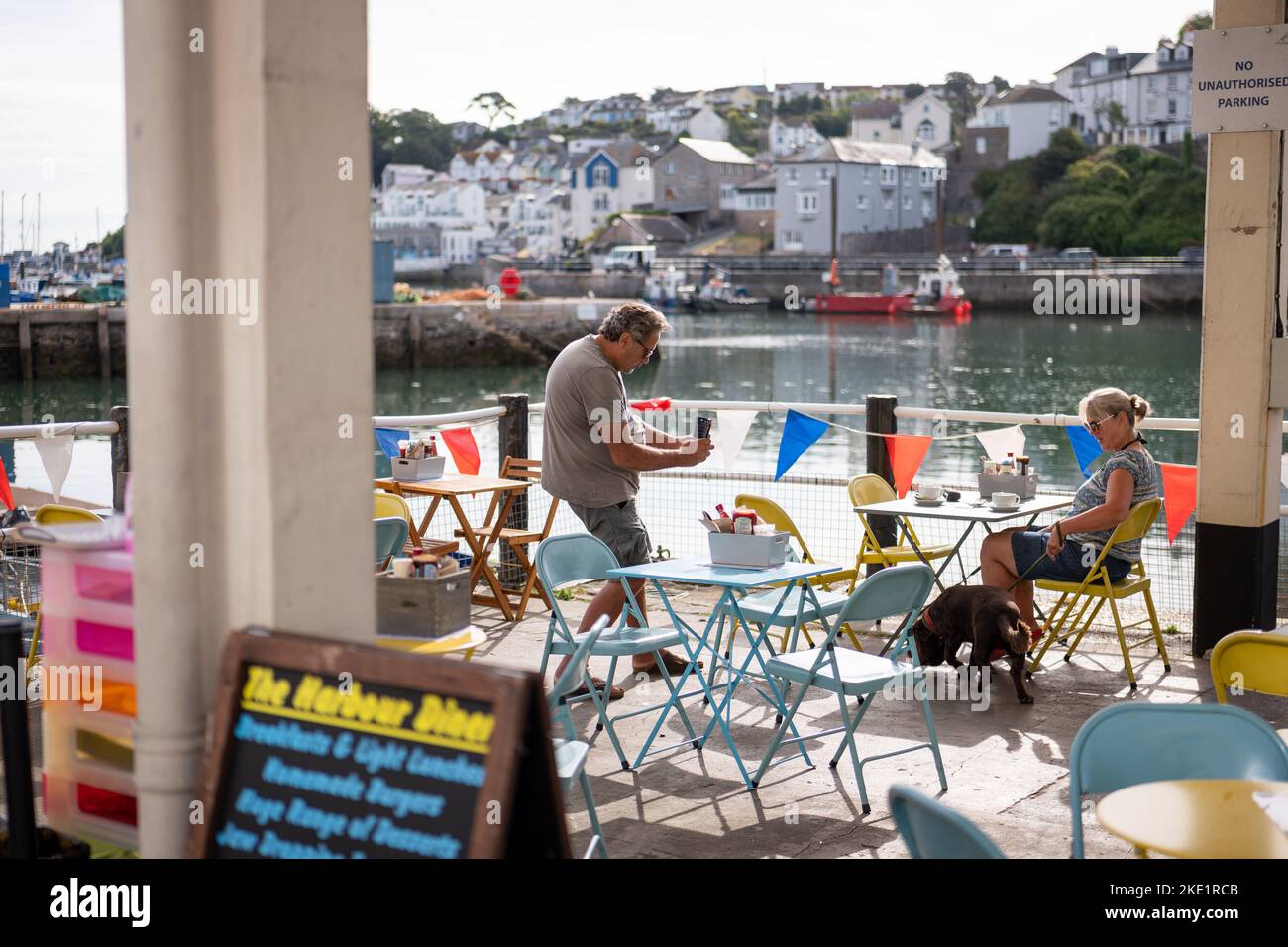 Fishing boats in the harbour at Brixham Fish Market, Brixham, South ...