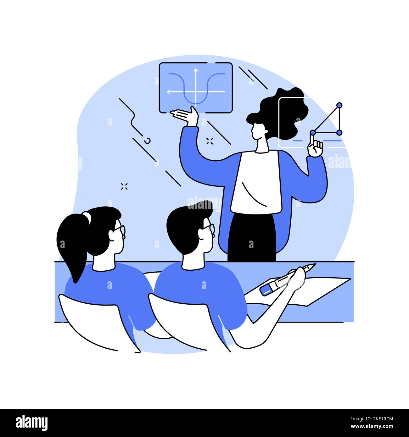 Absorbing information isolated cartoon vector illustrations Stock ...