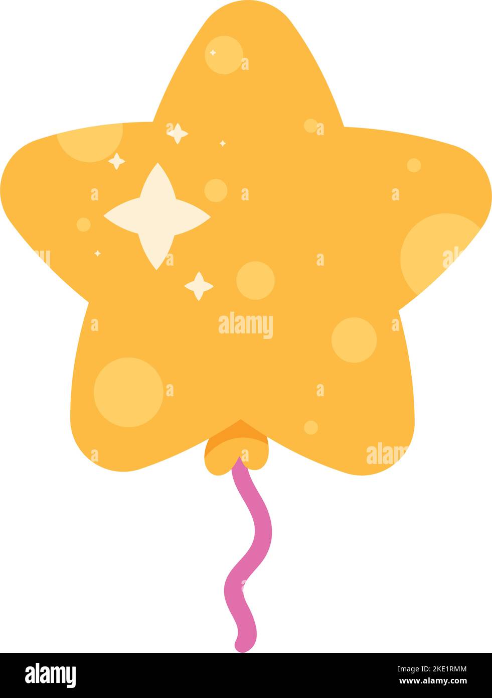 yellow star balloon helium icon Stock Vector Image & Art - Alamy