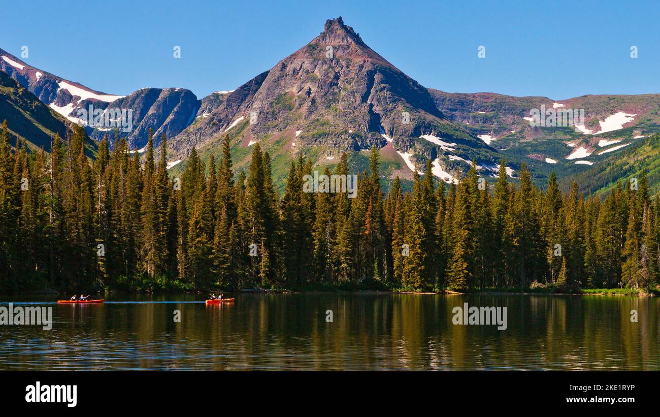 Two medicine lake montana kayaking hi-res stock photography and images ...