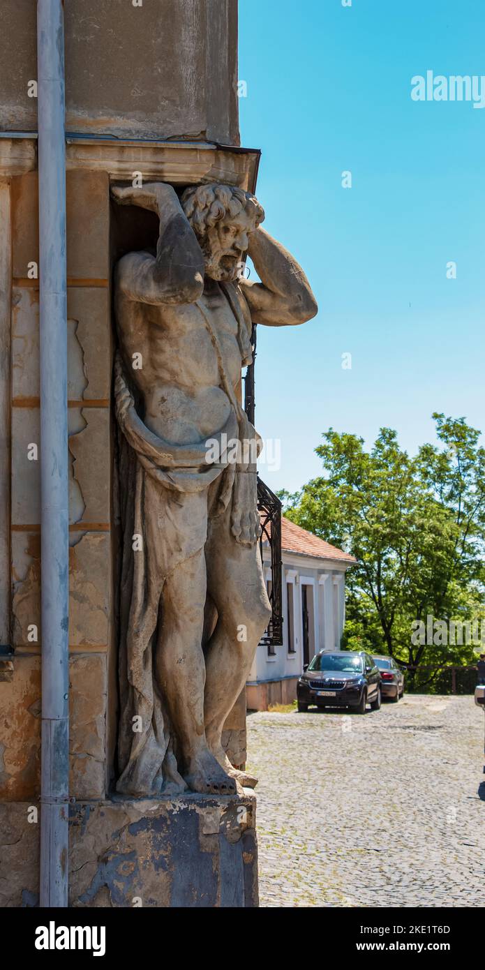 Statue of Atlas. Also called Corgon. The sculpture is a famous landmark ...