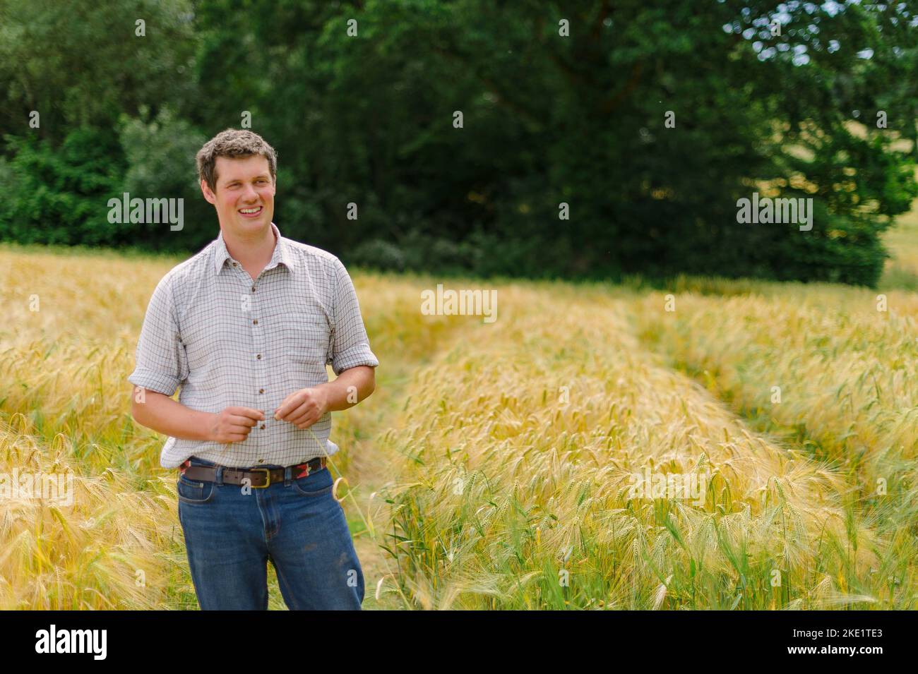 Picture By Jim Wileman - Farm Manager Tom Chanter, pictured in Woodbury ...