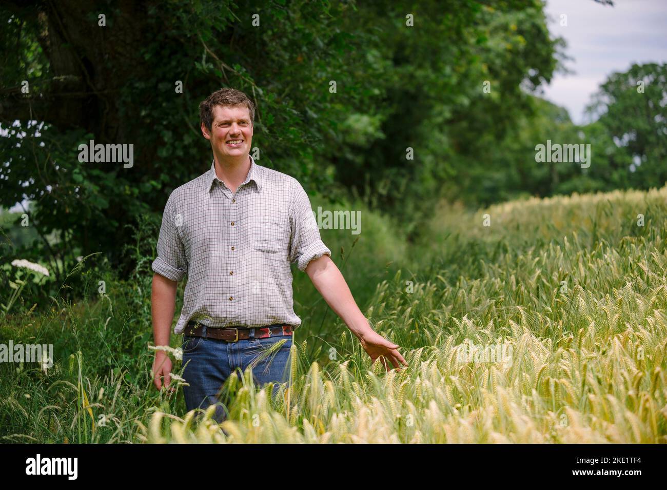 Picture By Jim Wileman - Farm Manager Tom Chanter, pictured in Woodbury ...