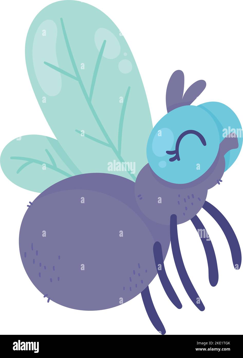 cute fly insect animal icon Stock Vector Image & Art - Alamy