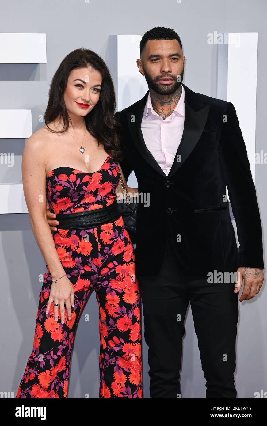 November 9th, 2022, London, UK. Jess Impiazzi and Jermaine Pennant ...