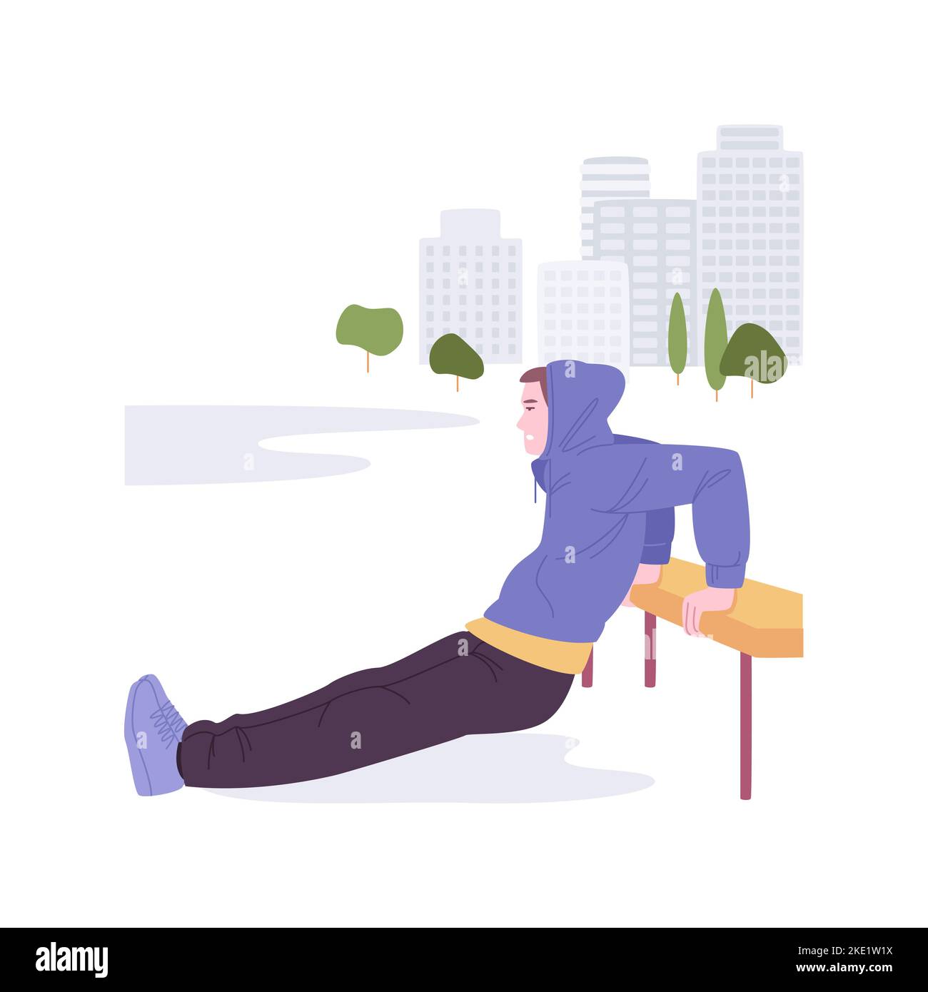 Street workout isolated cartoon vector illustrations Stock Vector Image & Art - Alamy