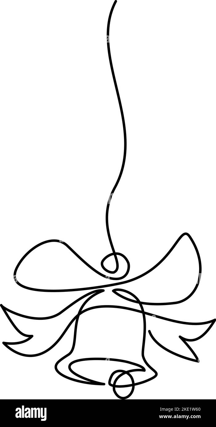 Bell line continuous drawing hi-res stock photography and images - Alamy